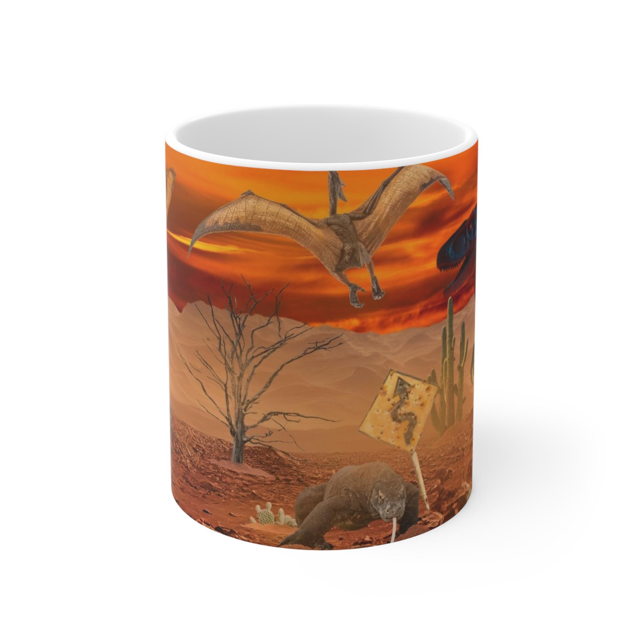 Velociraptor Dragon Scorpion Tarantula White Trim 11oz Mug - Etsy