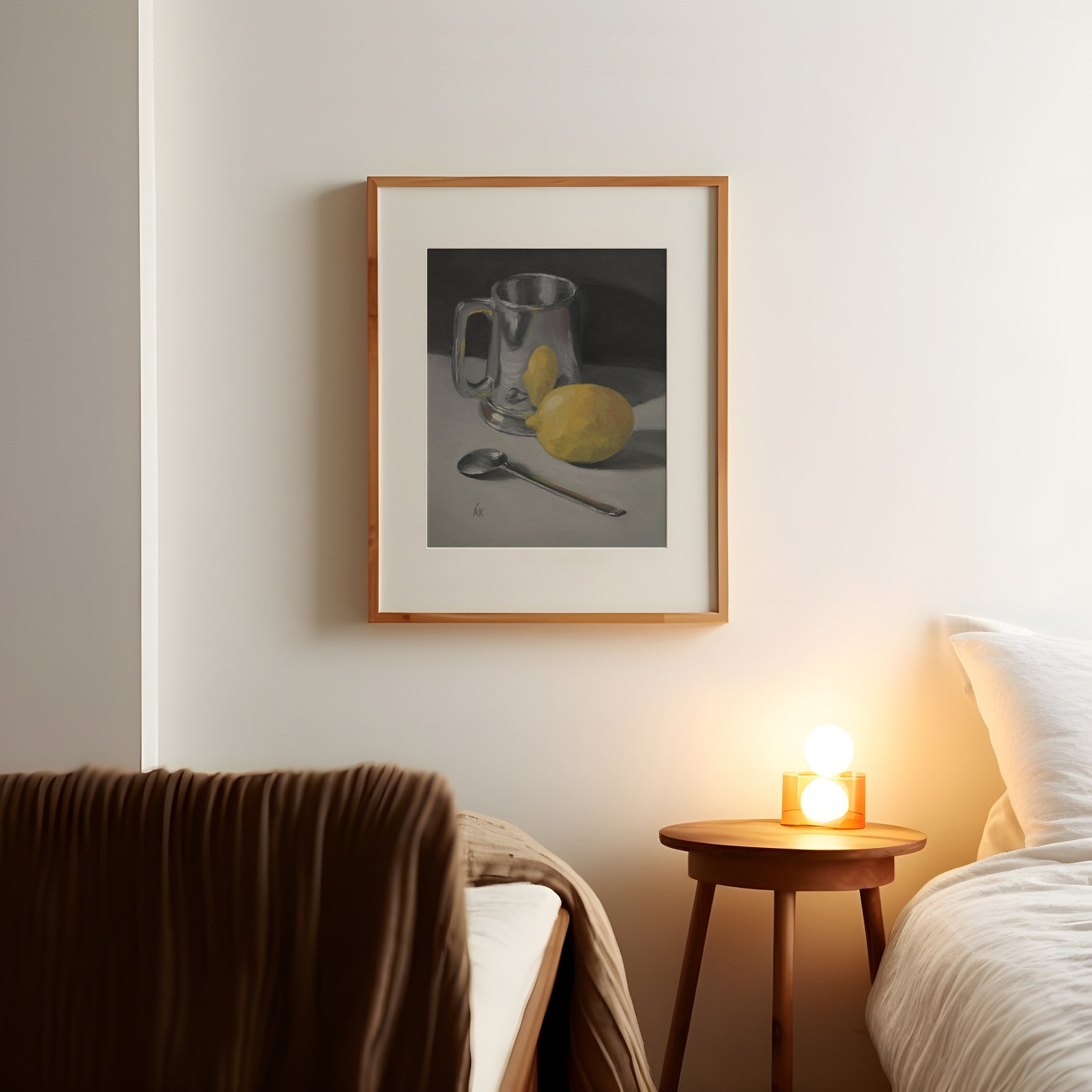 Fruit and Metal Still Life Study, Oil Painting by A. Kendall | Fine Art ...