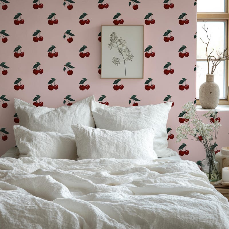 Cherry Wallpaper - Etsy