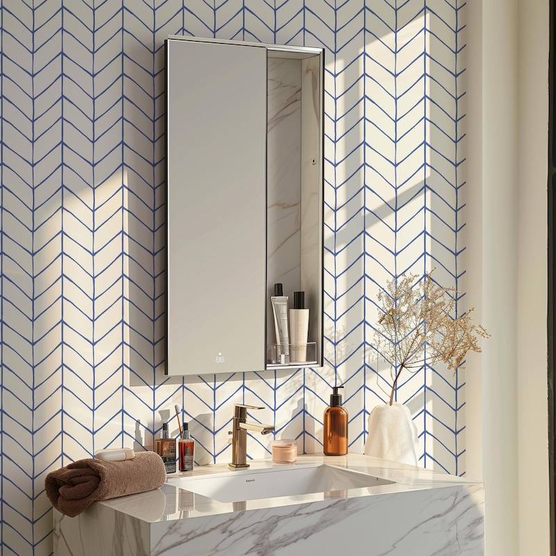 Wall Decal Chevron] - Etsy Israel