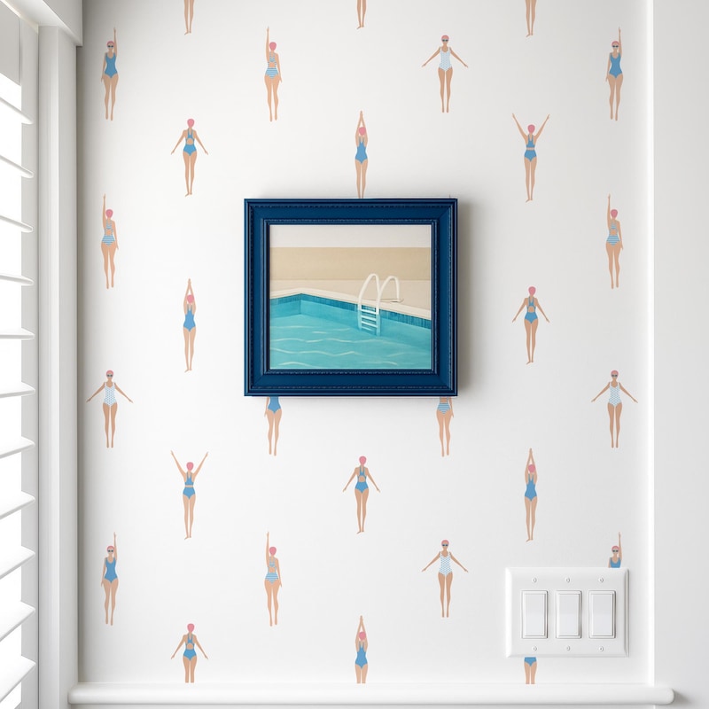 Female Mural Wallpaper - Etsy