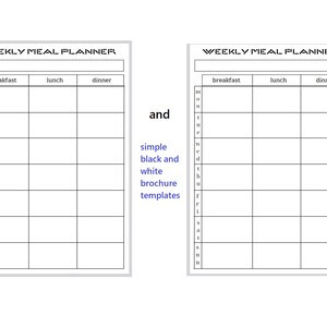 Printable Weekly Meal Planner Template, Digital Meal Planner, 7 Day ...