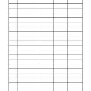 Leere Tabelle Zum Ausfullen