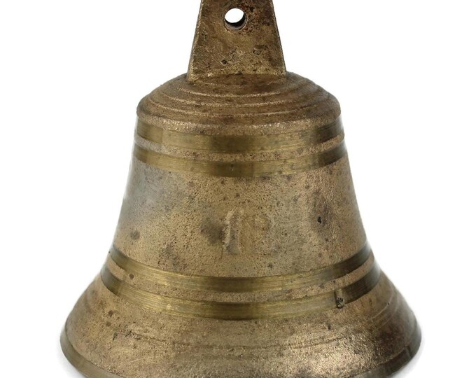 Antique Bronze Bell, Cast Bronze Bell, Vintage Cow Bell, Antique Cow ...