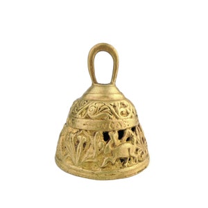 Vintage Brass Bell, Antique Brass Bell, Cast Brass Bell, Antique Church ...