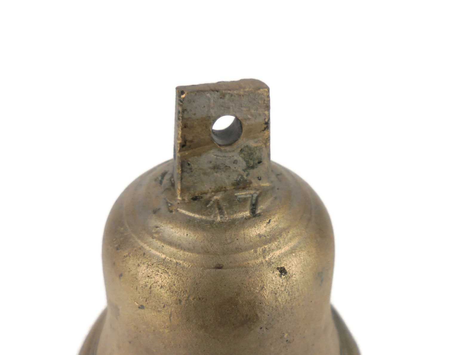 Antique Large Bronze Bell, Cast Bronze Bell, Vintage Hanging Bell ...