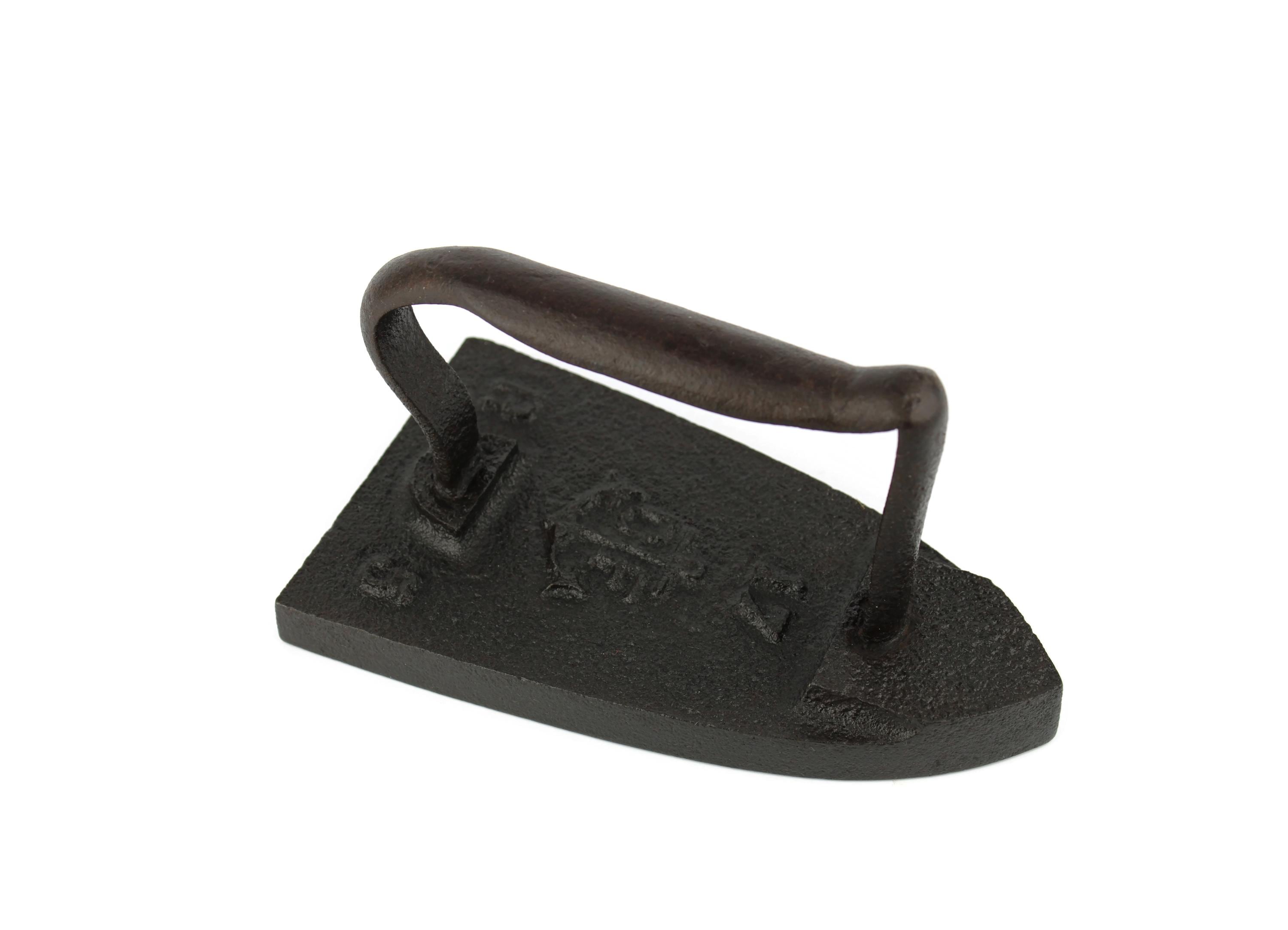 Antique French Clothes Iron, Cast Iron Sad Iron, Antique Flat Iron ...
