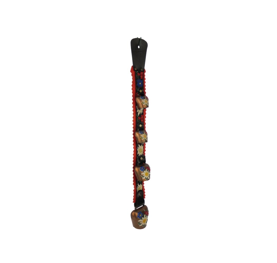Vintage Swiss Cow Bells Strap, Antique Bell Switzerland, 4 Metal Cow ...