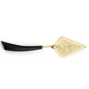 Antique French Cake Spatula With Ornate, Brass Cake Serving Accessory ...