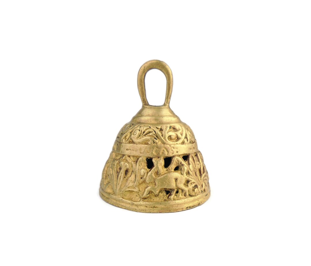 Vintage Brass Bell, Antique Brass Bell, Cast Brass Bell, Antique Church ...
