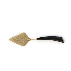 Antique French Cake Spatula With Ornate, Brass Cake Serving Accessory ...