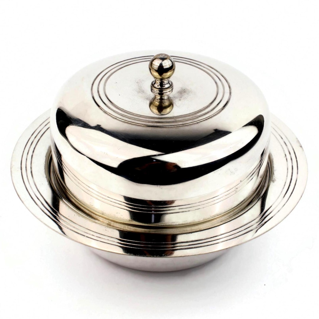 Vintage English Butter Dish, Silver Plated Covered Dish, REGIS Plate No ...