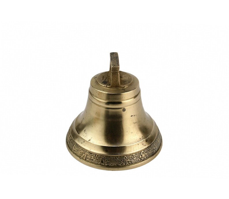 Antique Bronze Bell, Cast Bronze Bell, FMM Mora Hanging Bell, Vintage ...