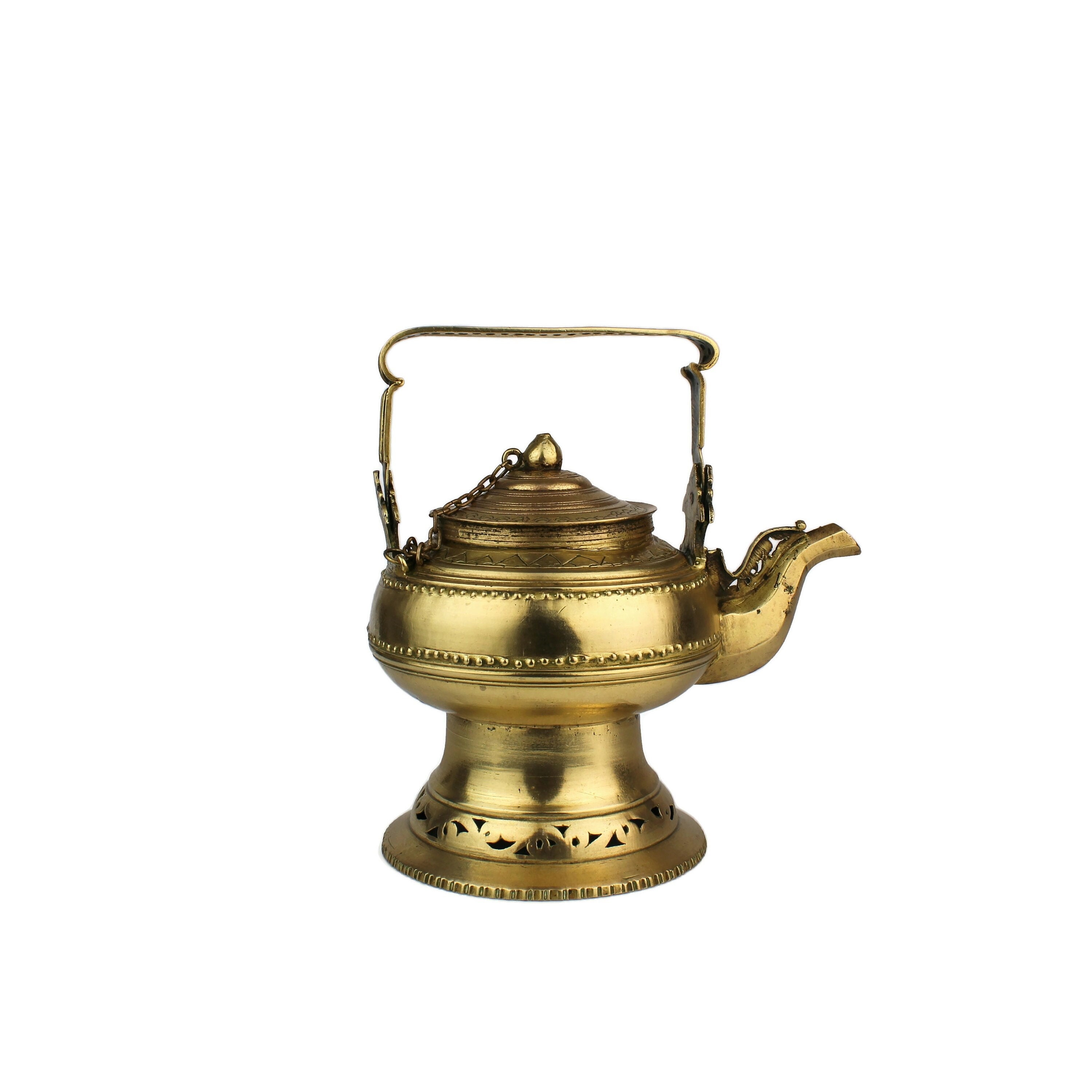 Malay Brunei Brass Pitcher for Washing Hands, 20th Century Brass Ewer ...