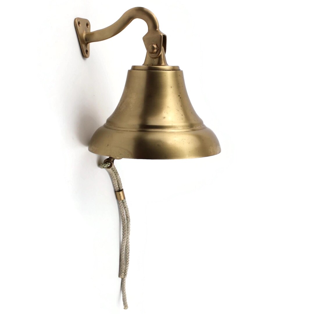 Vintage Ship Bell With Hanger, Medium Sized Naval Call Bell, Made of ...