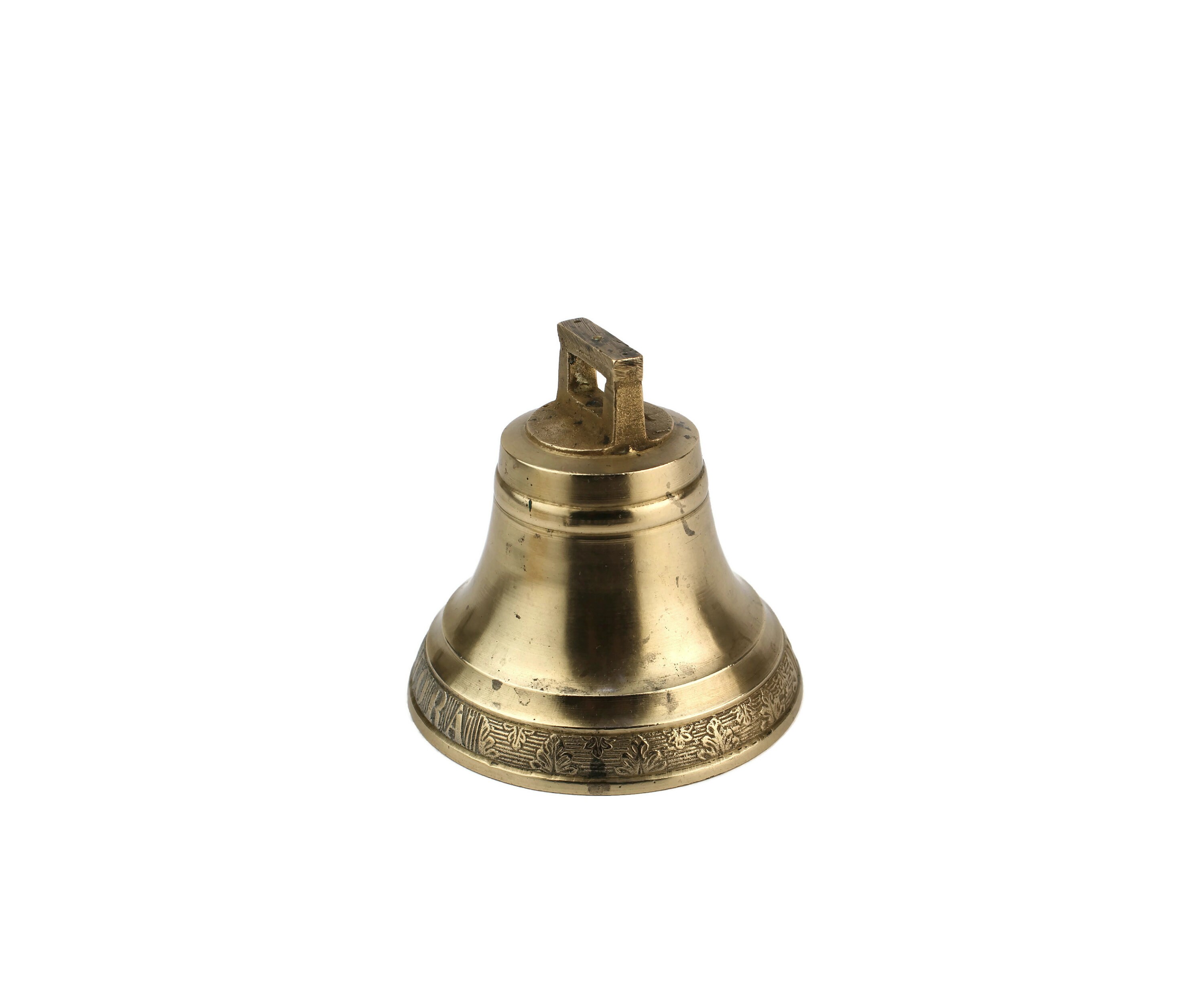 Antique Bronze Bell, Cast Bronze Bell, FMM Mora Hanging Bell, Vintage ...