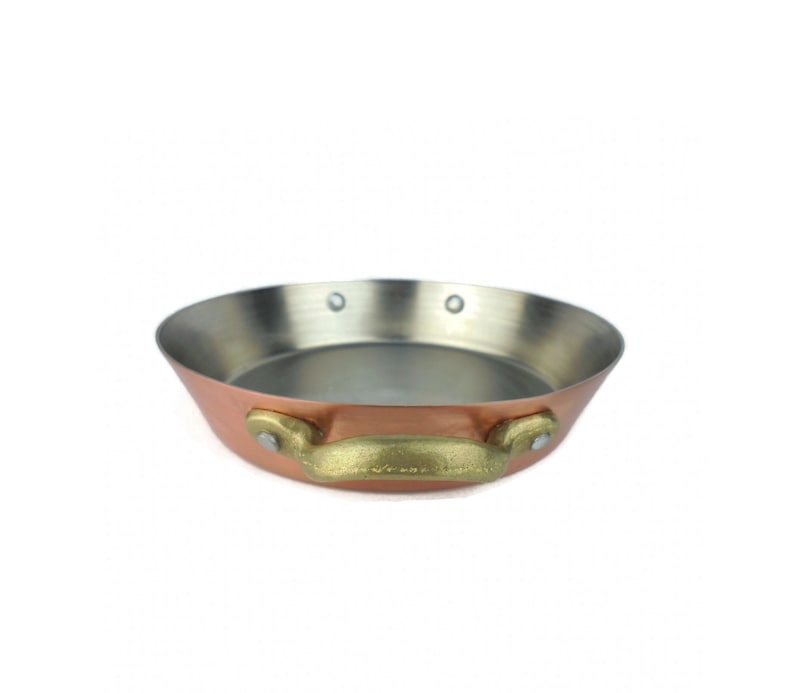 Vintage Copper Pan With Brass Handles, Small Copper Saucepan, Vintage ...