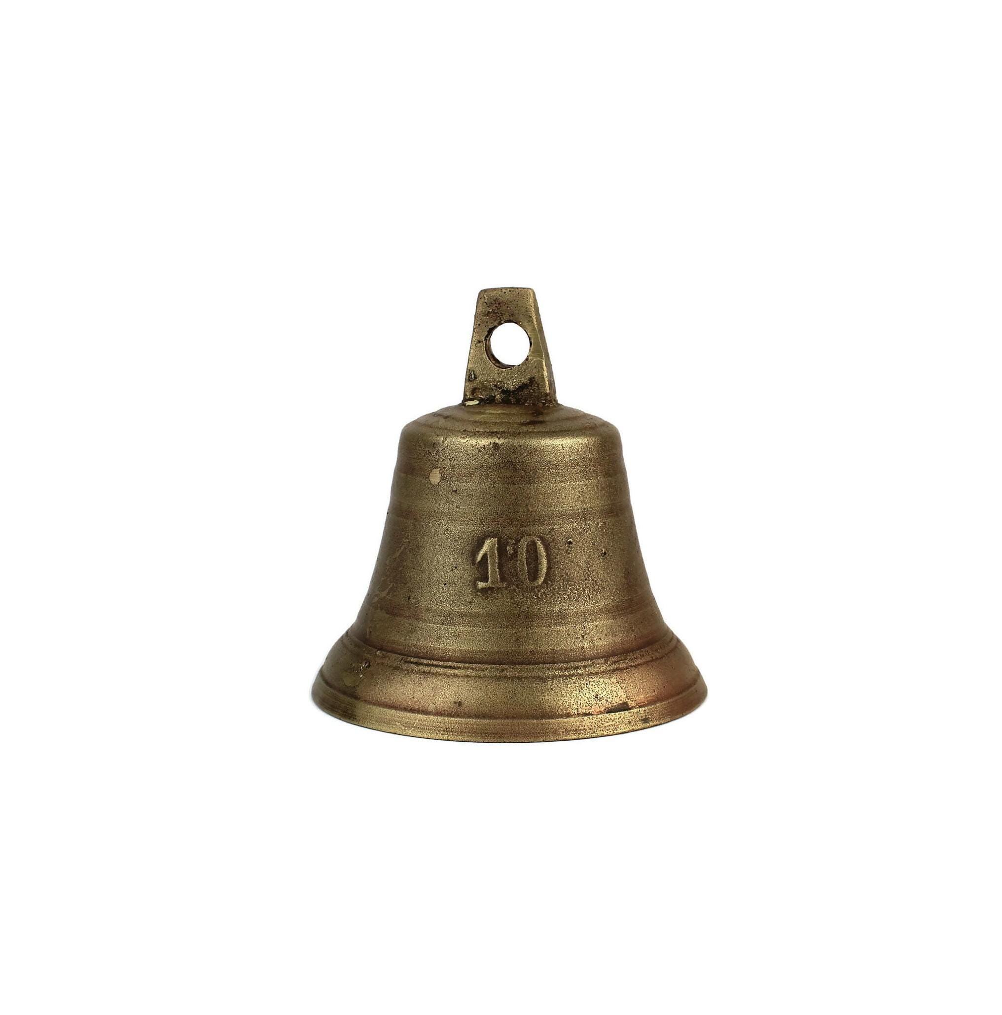 Antique Bronze Bell, Cast Bronze Bell, Vintage Cow Bell, Antique Cow ...