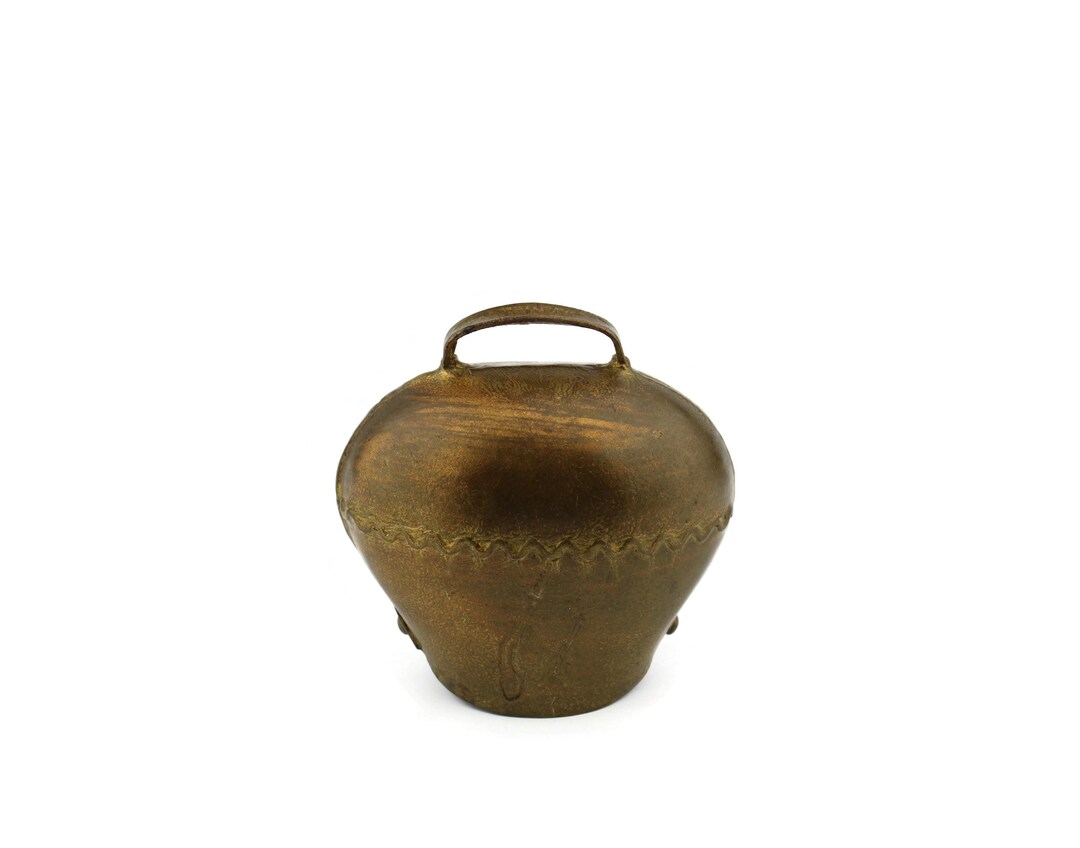 Vintage Swiss Cow Bell, Antique Cow Bell Switzerland, Swiss Made Metal ...