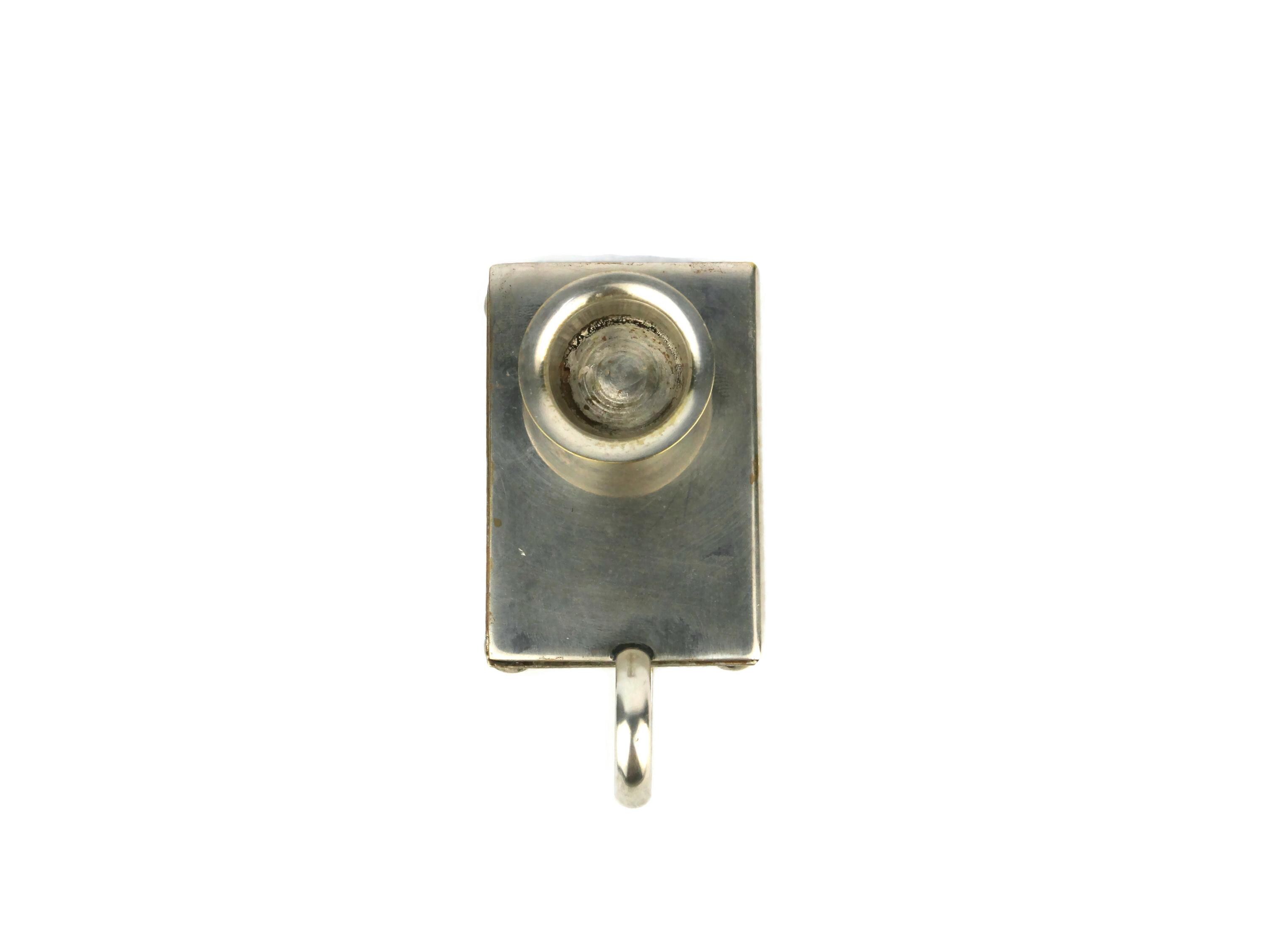 Silver Plated Matchbox and Candle Holder, Candle Holder With Match Box ...