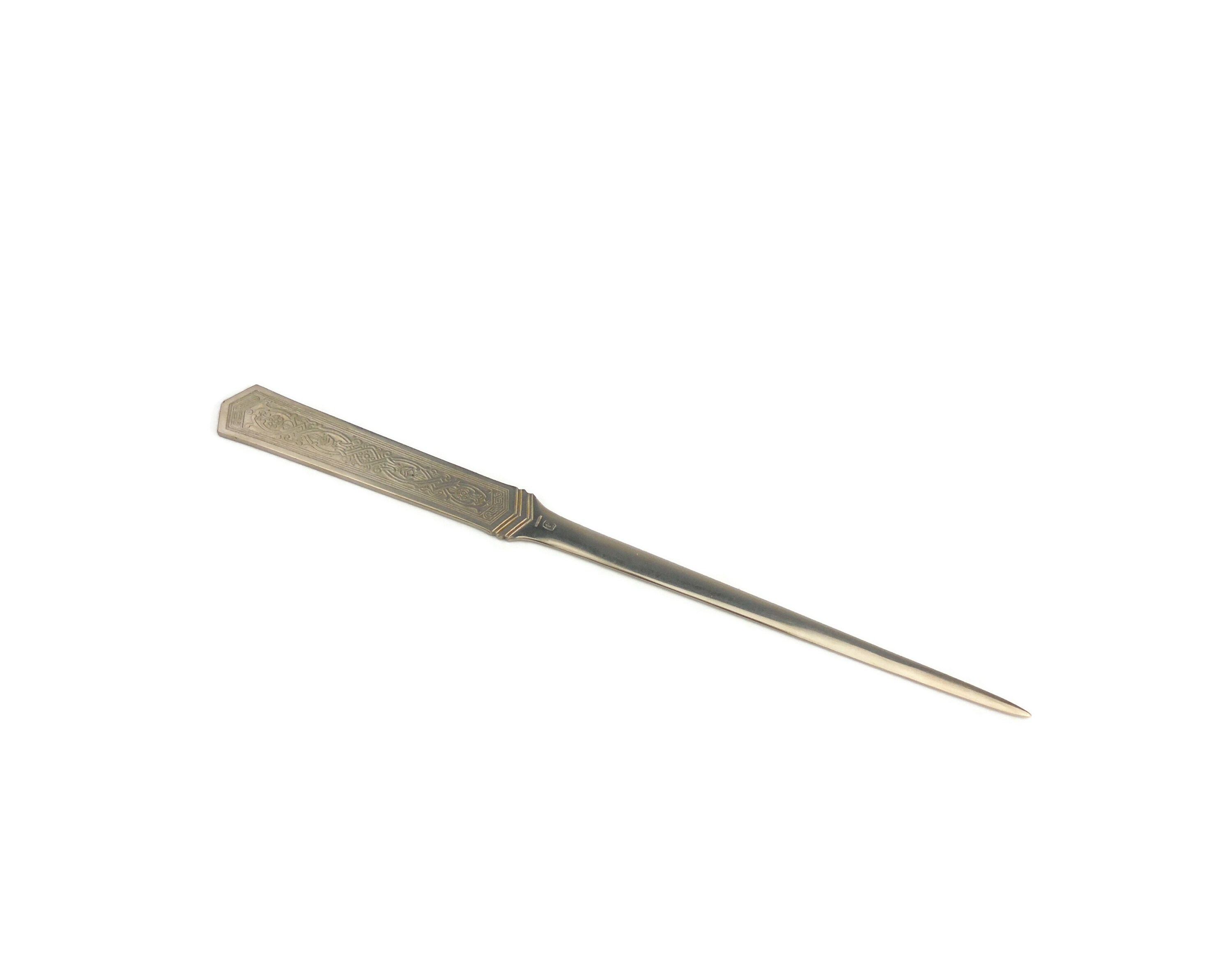 German Solingen Letter Opener, Large Ornate Envelope Opener, Vintage ...