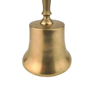 Vintage Solid Brass Hand Bell, Antique Brass School Bell, Brass Table Bell, 5.7 Inch Bell, Brass ...
