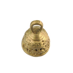 Vintage Brass Bell, Antique Brass Bell, Cast Brass Bell, Antique Church ...