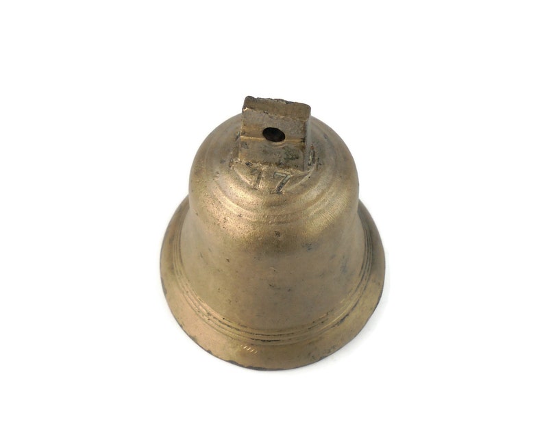 Antique Large Bronze Bell, Cast Bronze Bell, Vintage Hanging Bell ...