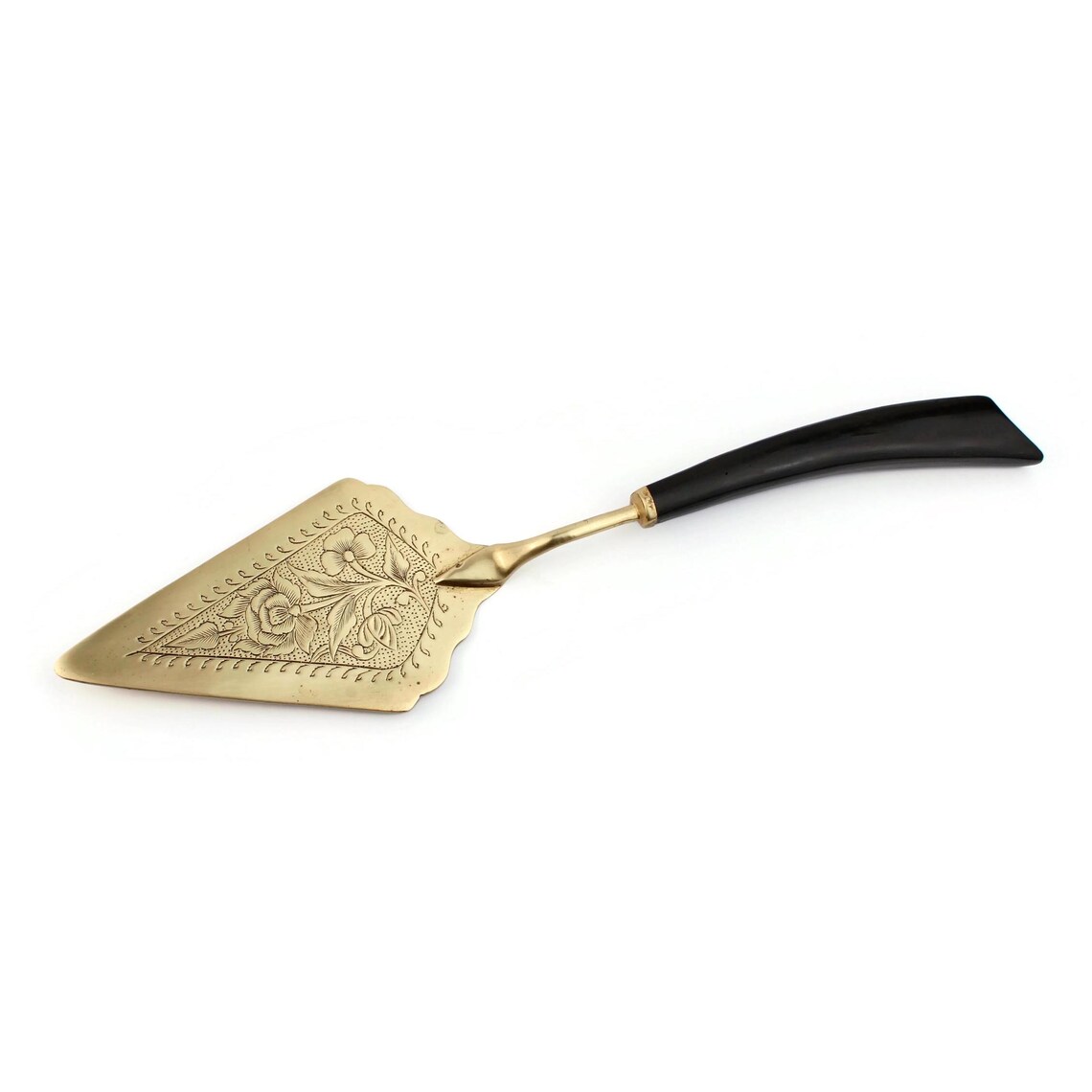 Antique French Cake Spatula With Ornate, Brass Cake Serving Accessory ...