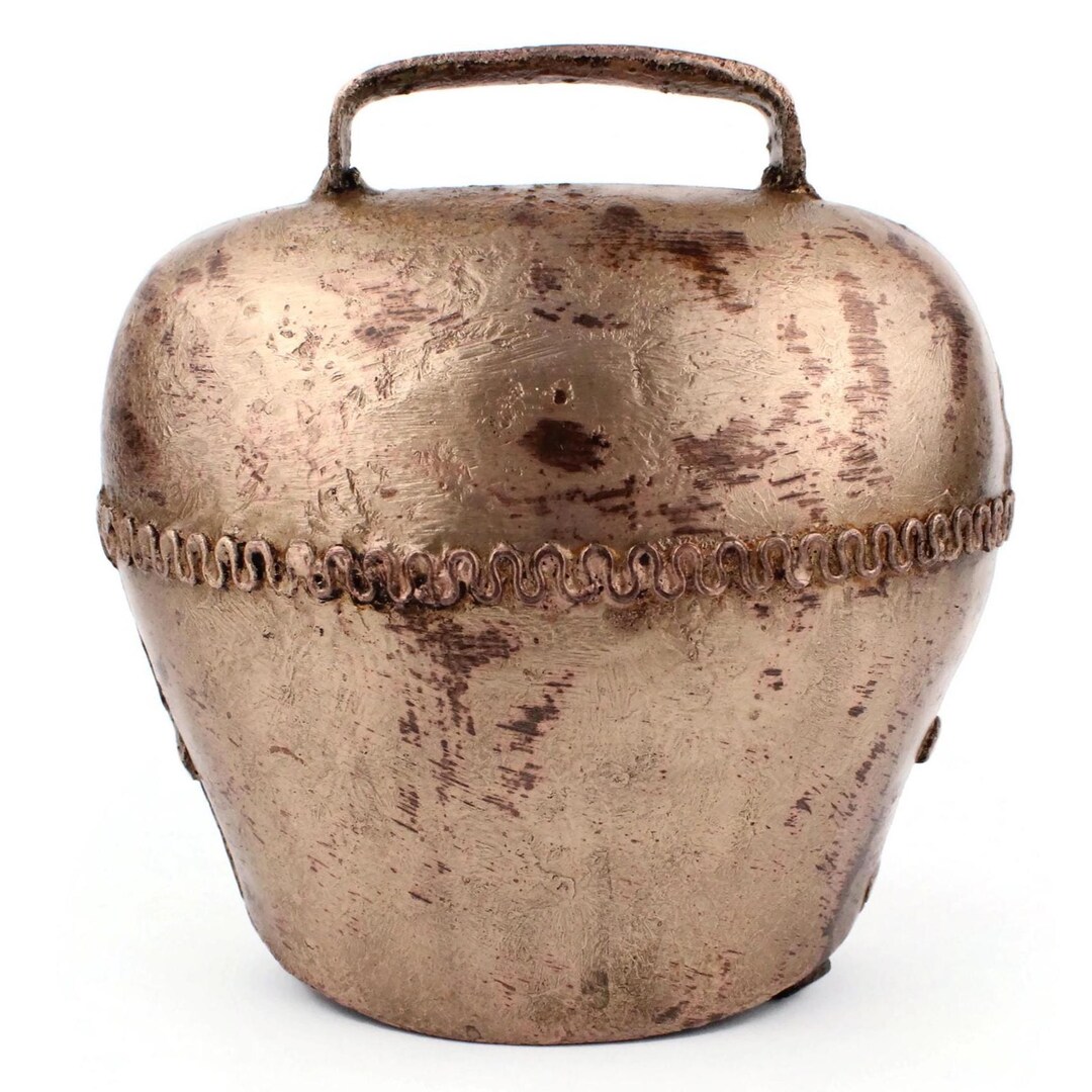 Vintage Swiss Cow Bell, Antique Cow Bell Switzerland, Swiss Made Metal ...