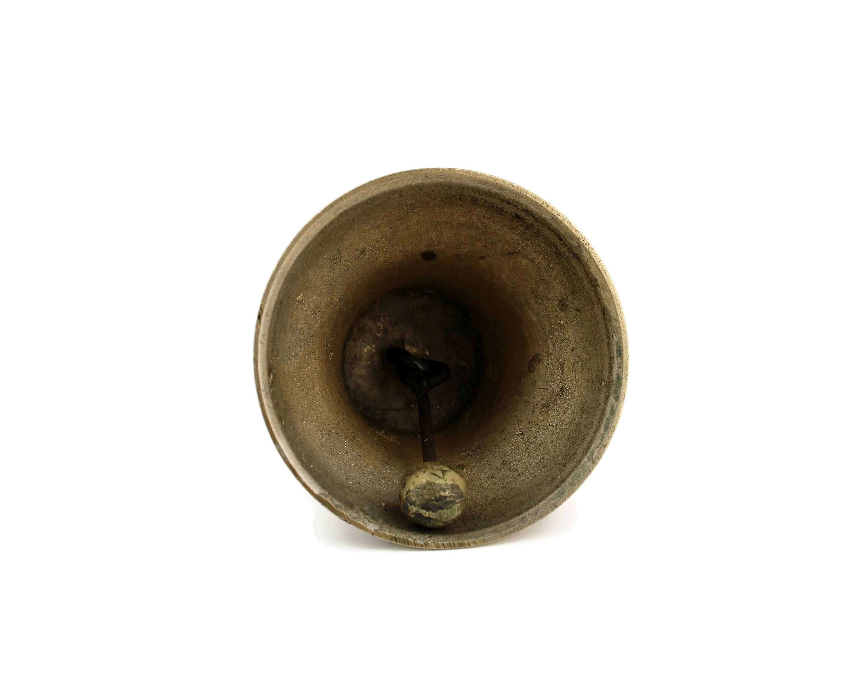 Antique Bronze Bell, Cast Bronze Bell, FMM Mora Hanging Bell, Vintage ...