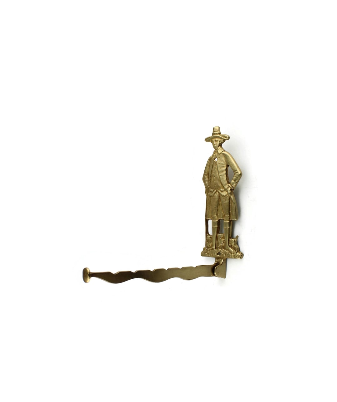Brass Valet Hook, Vintage Wall Mounted Hanger Stand, Retractable ...