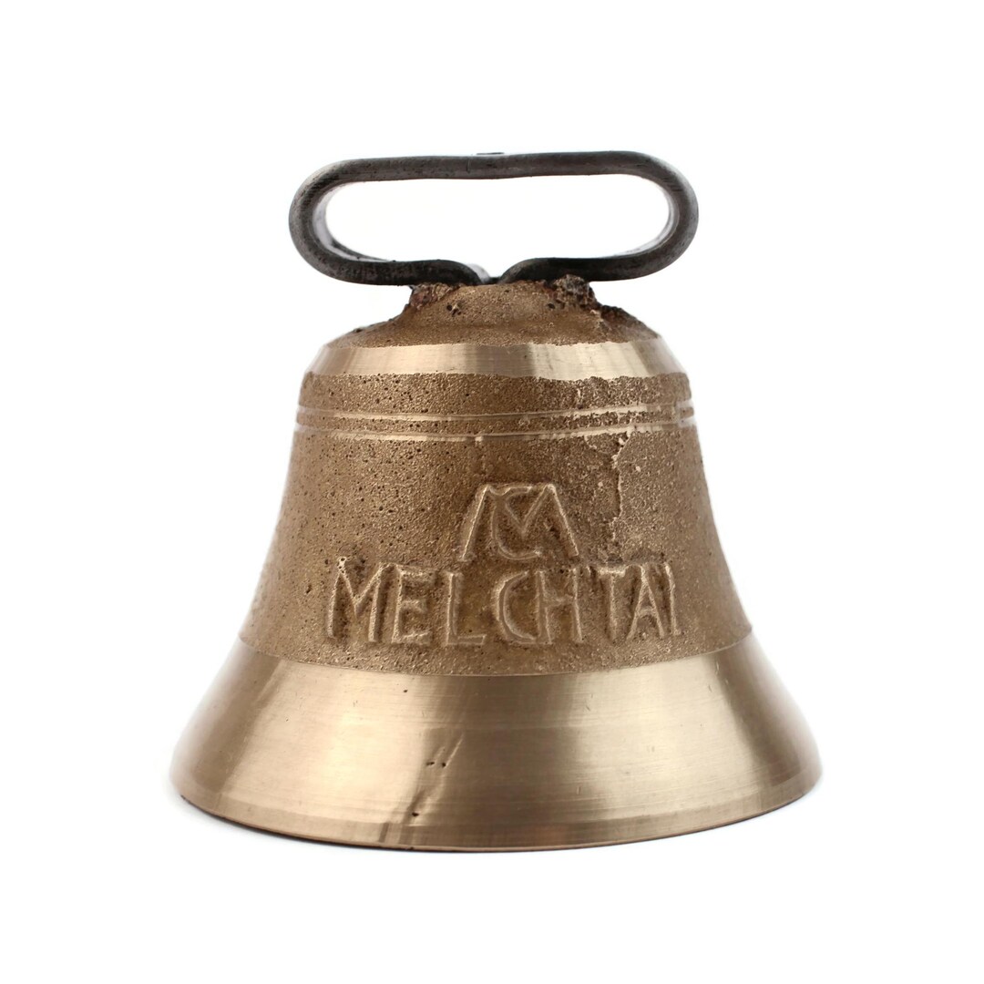 Melchtal Swiss Cow Bell, Antique Brass Bell, Cast Brass Bell, Vintage ...