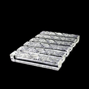 Vintage Knife Rest Set of 5, Cut Glass Knife Holders, Glass Knife Rest ...