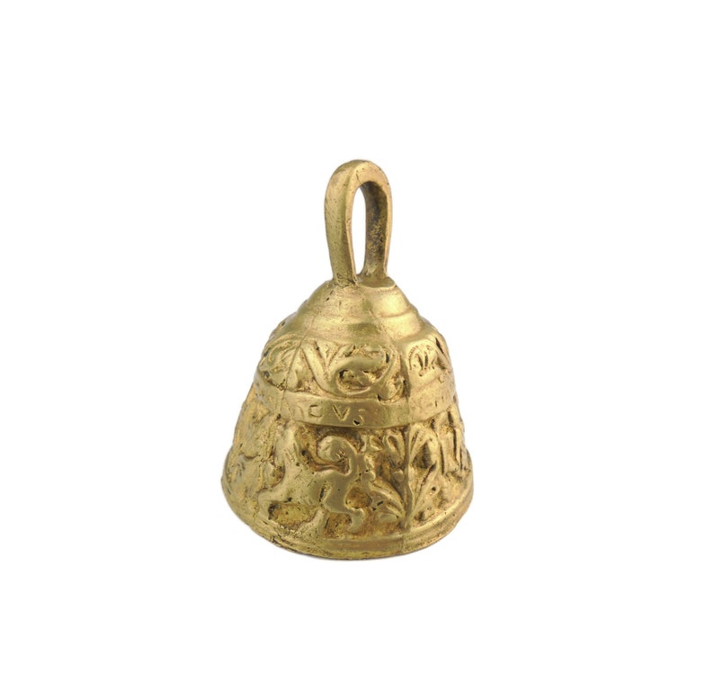 Vintage Brass Bell, Antique Brass Bell, Cast Brass Bell, Antique Church ...