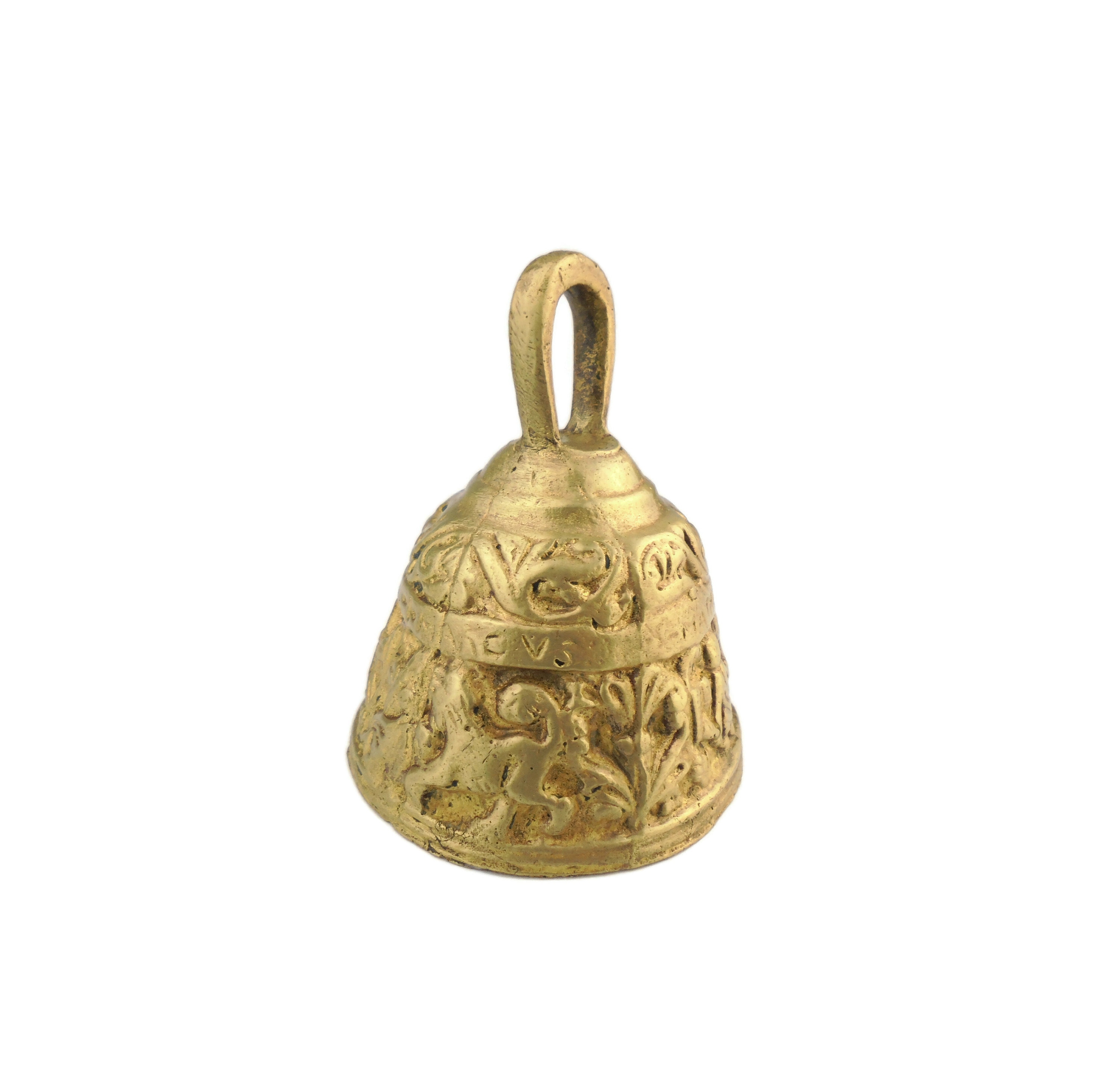 Vintage Brass Bell, Antique Brass Bell, Cast Brass Bell, Antique Church ...