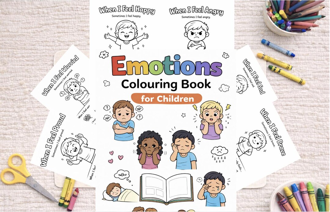 Emotions Coloring Book for Kids | Social Emotional Learning (PDF ...