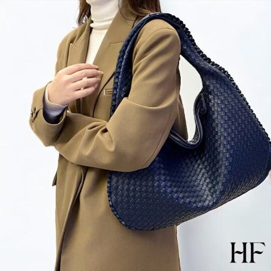 Leather Dumpling Bag New Designer Bag, Knot Woven Bag, Large Shoulder ...