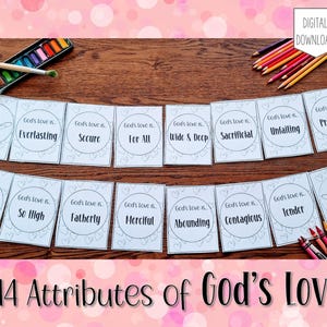 God's Love Is...printable Valentine's Scripture Craft-valentine Family ...