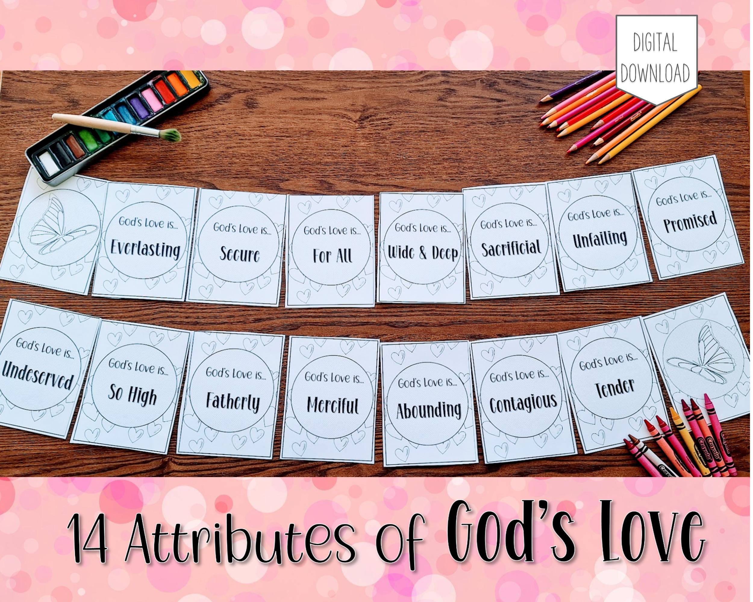 God's Love Is...printable Valentine's Scripture Craft-valentine Family ...