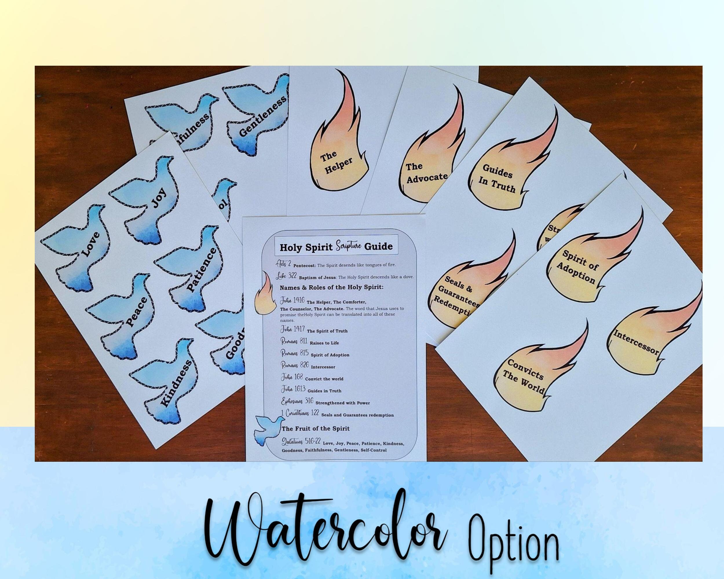 Pentecost Study Banner/ Holy Spirit Decoration Craft - Etsy