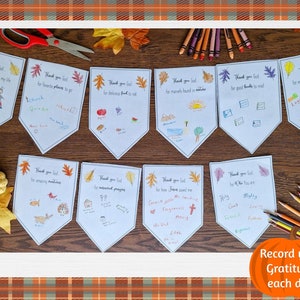 Printable Thanksgiving Coloring Banner-gratitude List- Thankful to God ...
