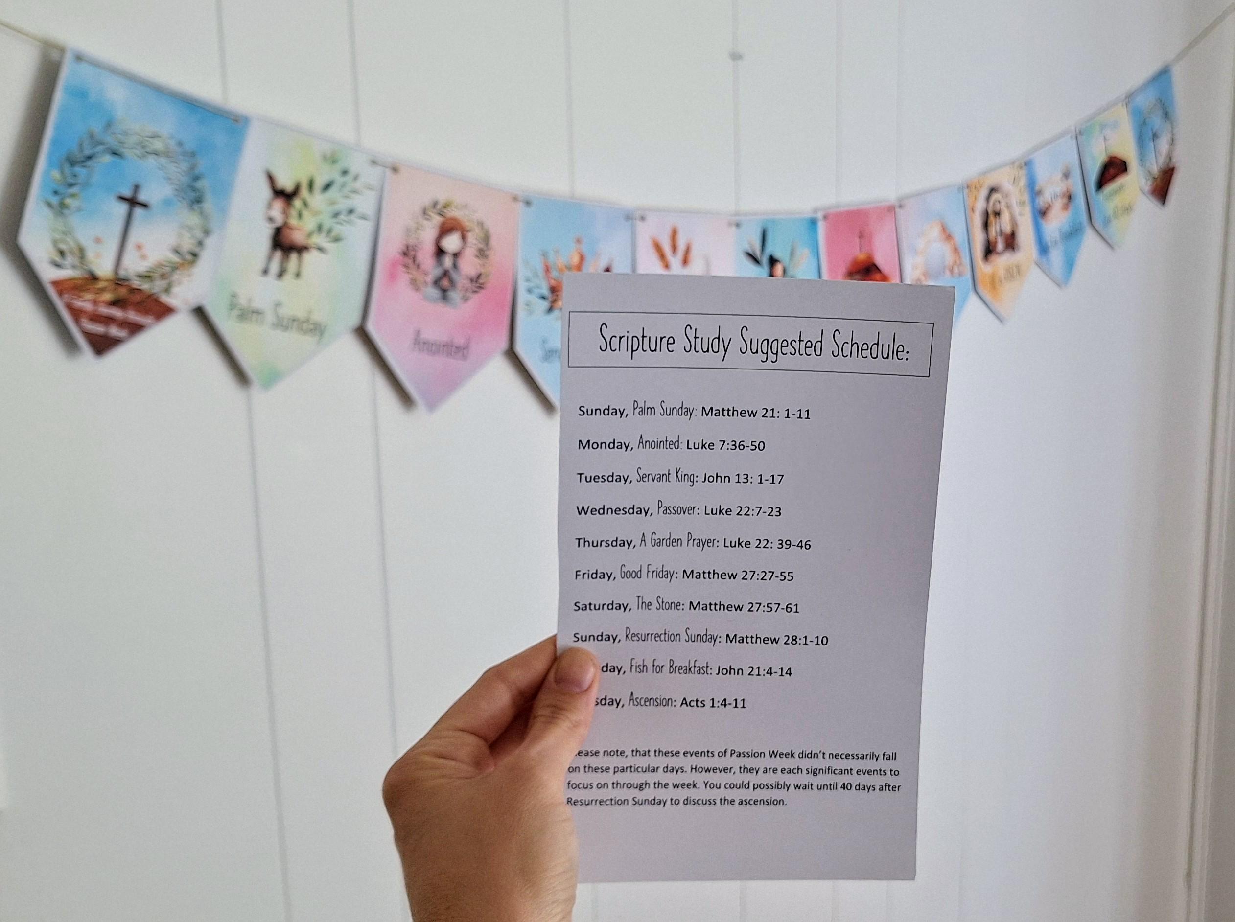 Holy Week Banner/he is Risen Banner Printable Decoration Reversible - Etsy