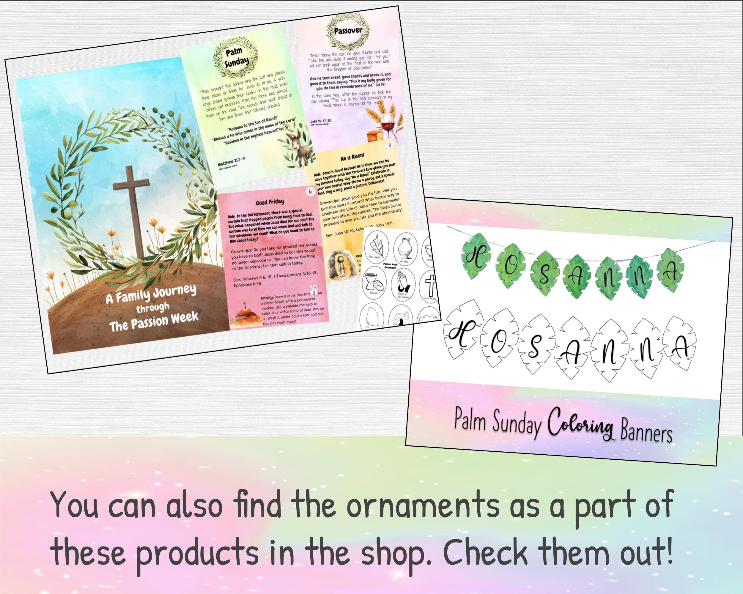 Holy Week/easter Ornaments Printable Craft - Etsy
