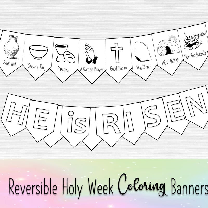 Holy Week Banner - Etsy