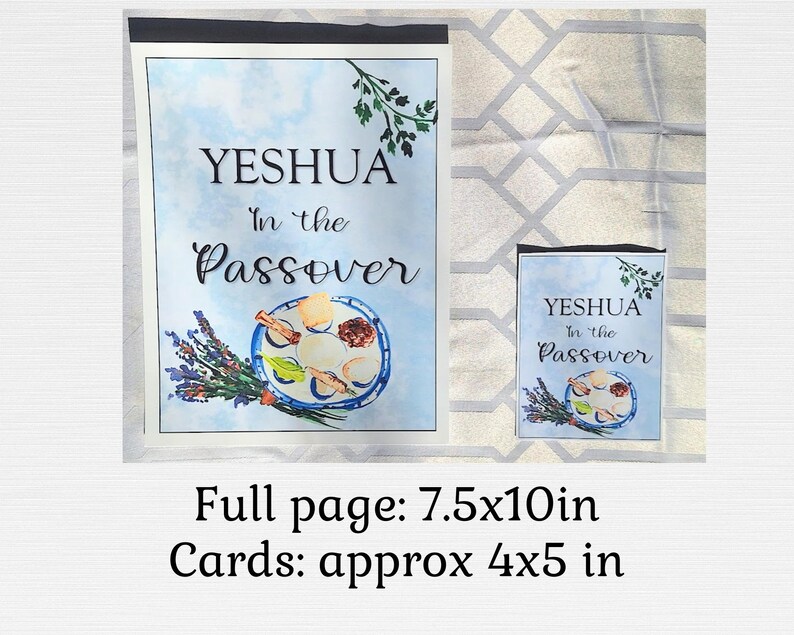 Jesus in the Passover-scripture Study Cards With Coloring Cards for ...
