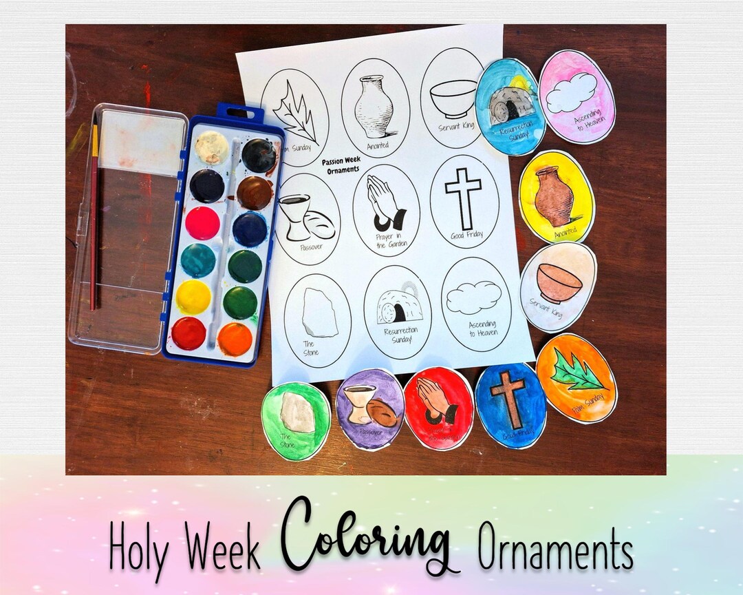 Holy Week/easter Ornaments Printable Craft - Etsy