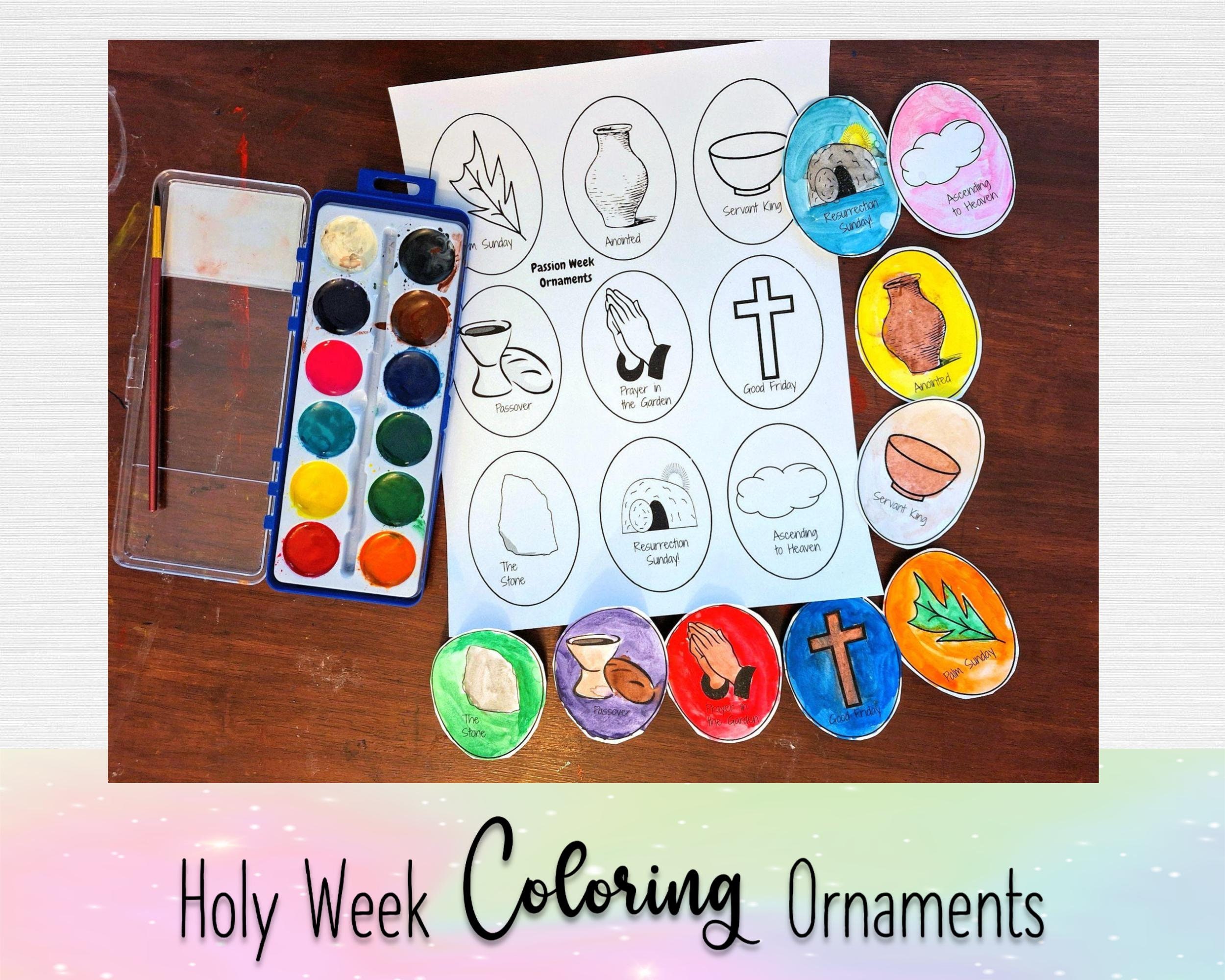 Holy Week/easter Ornaments Printable Craft - Etsy