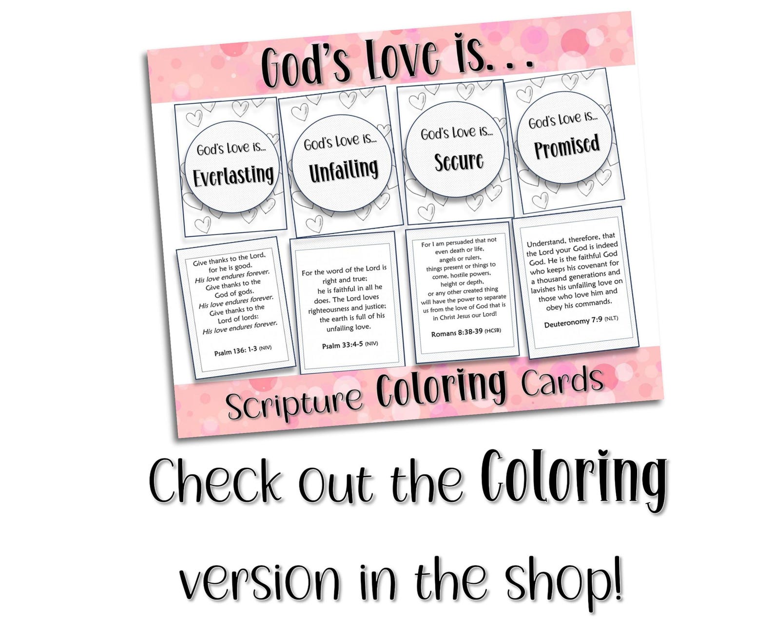 God's Love Is...printable Valentine's Scripture Cards for Banner ...