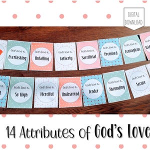God's Love Is...printable Valentine's Scripture Cards for Banner ...